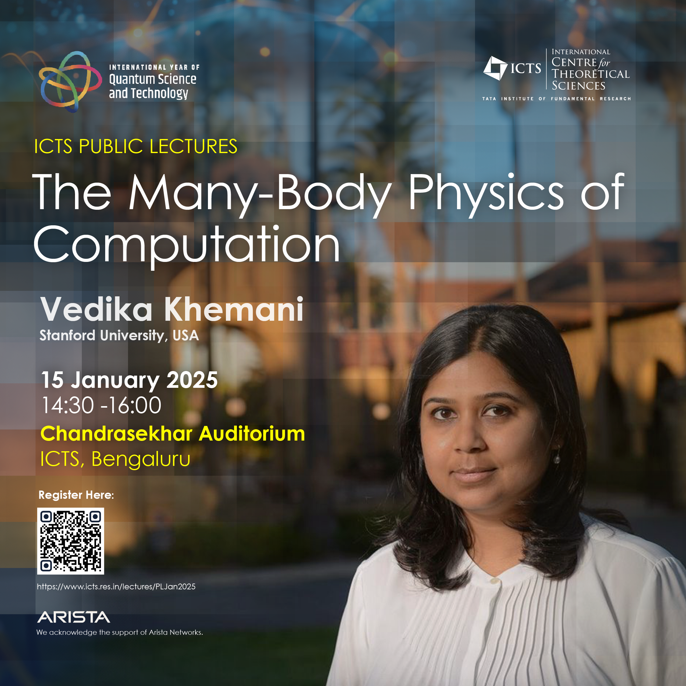 The Many-Body Physics of Computation | ICTS